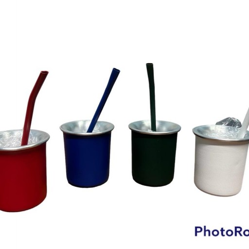 MATE ALUMINIO TERMICO GRANDE CON BOMBILLA