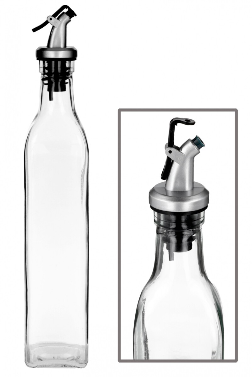 ACEITERA VIDRIO 500ml CON PICO RECTO 401